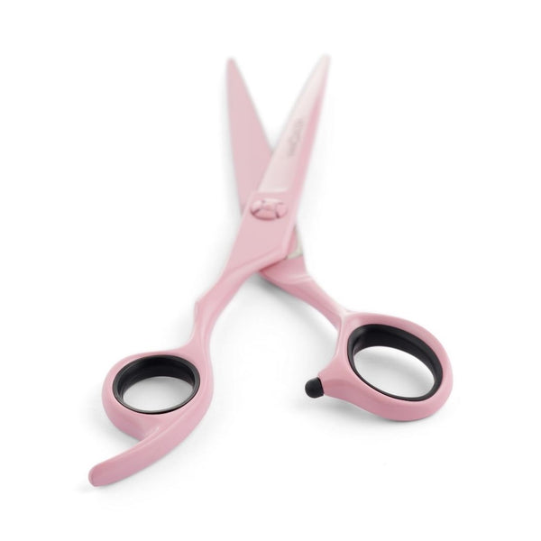 Lefty Matsui Pastel Pink Hair Cutting Scissor - Scissor Tech UK